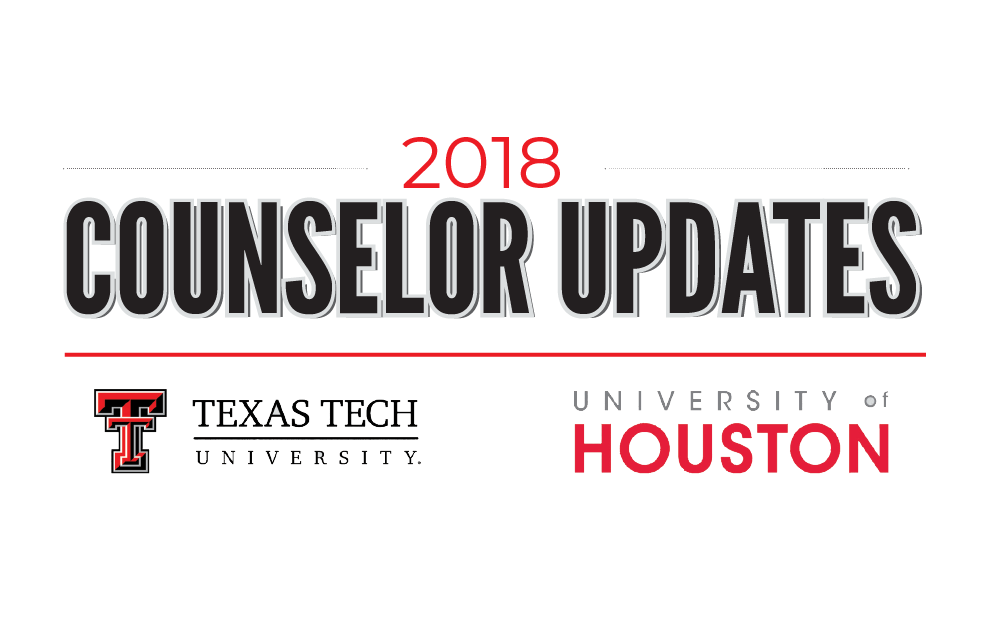 Counselor Updates | Undergraduate Admissions | TTU