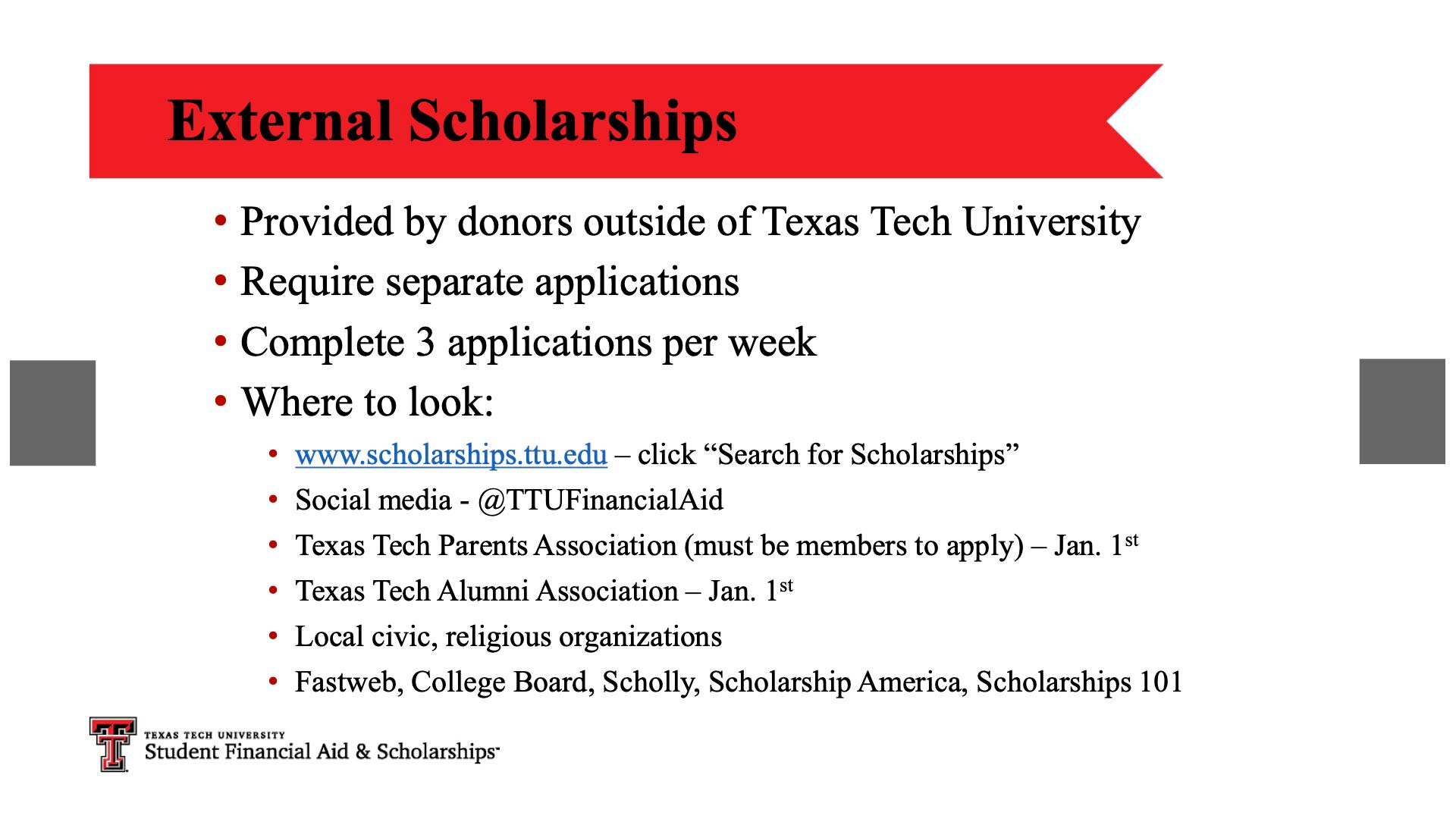 Resources | Financial Aid Home | TTU