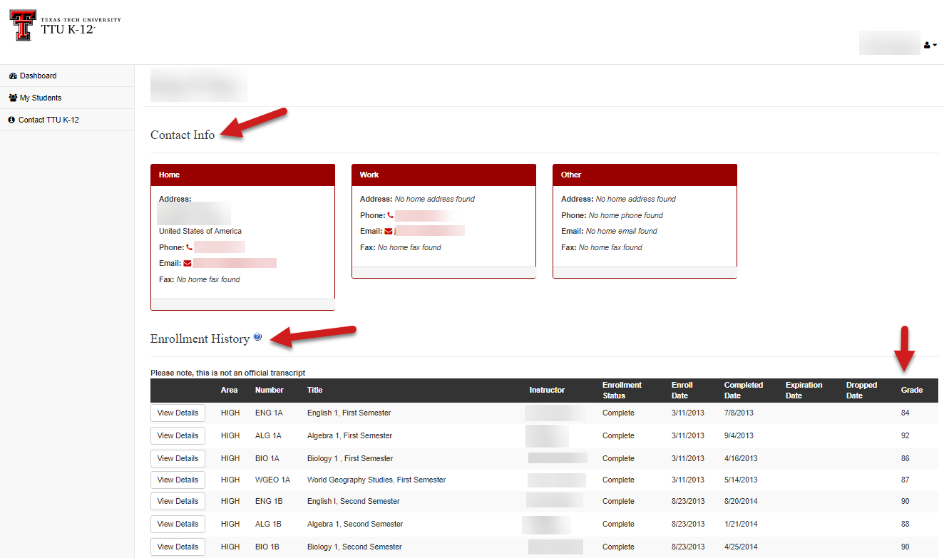 TTU K-12 Portal - Guardian FAQs | TTU K-12 | TTU