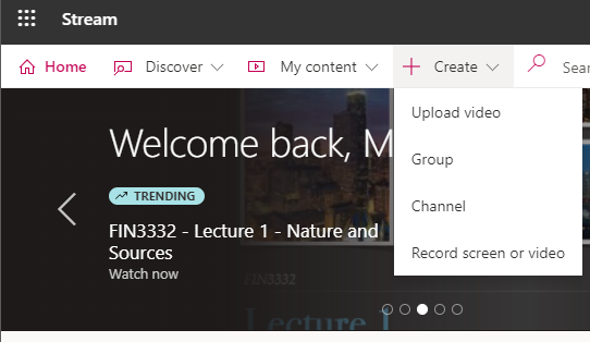 Microsoft Stream for Video Hosting and Closed Caption Creation | Help ...