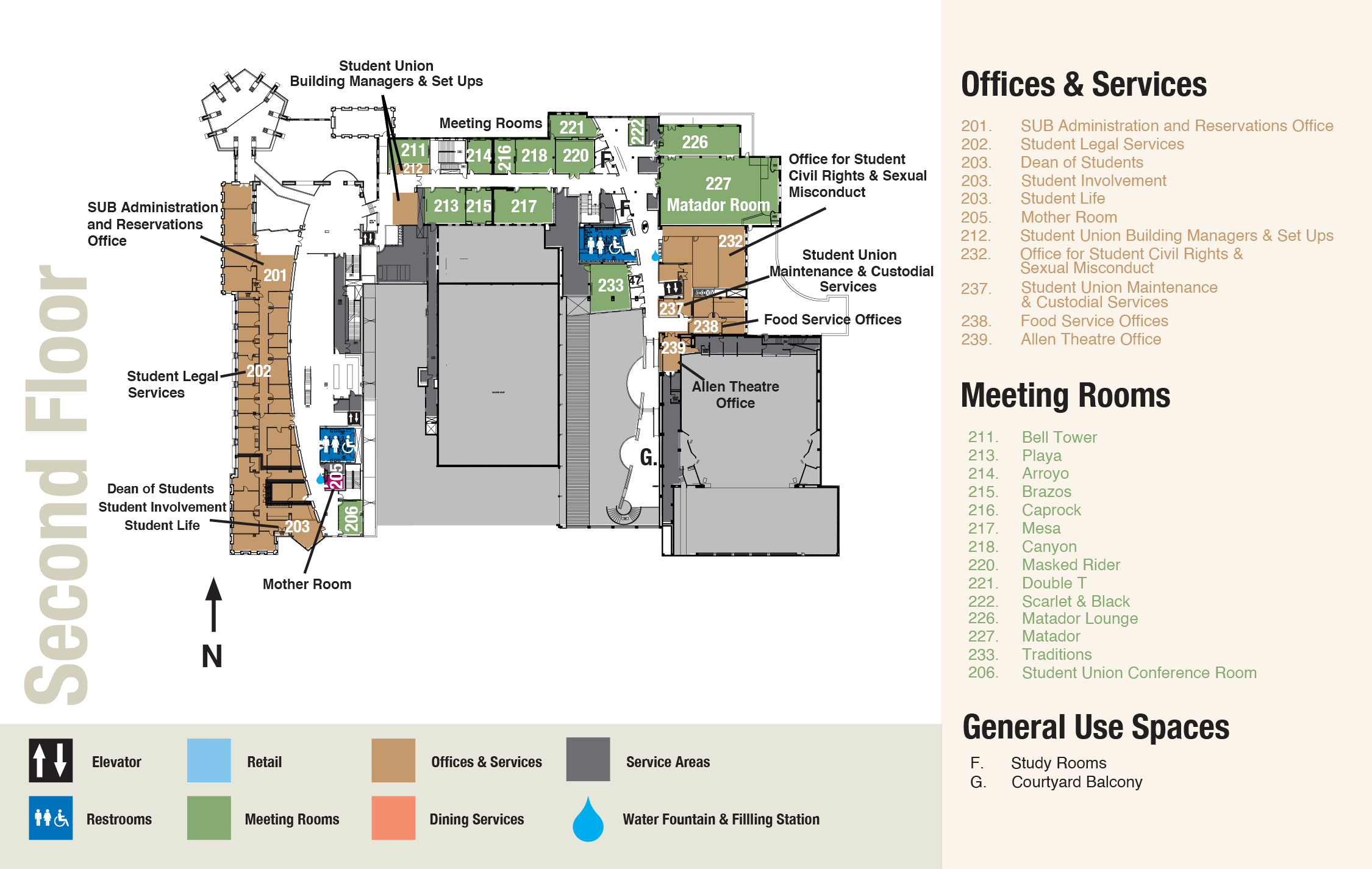 SUB Hours & Map | Student Union & Activities | TTU